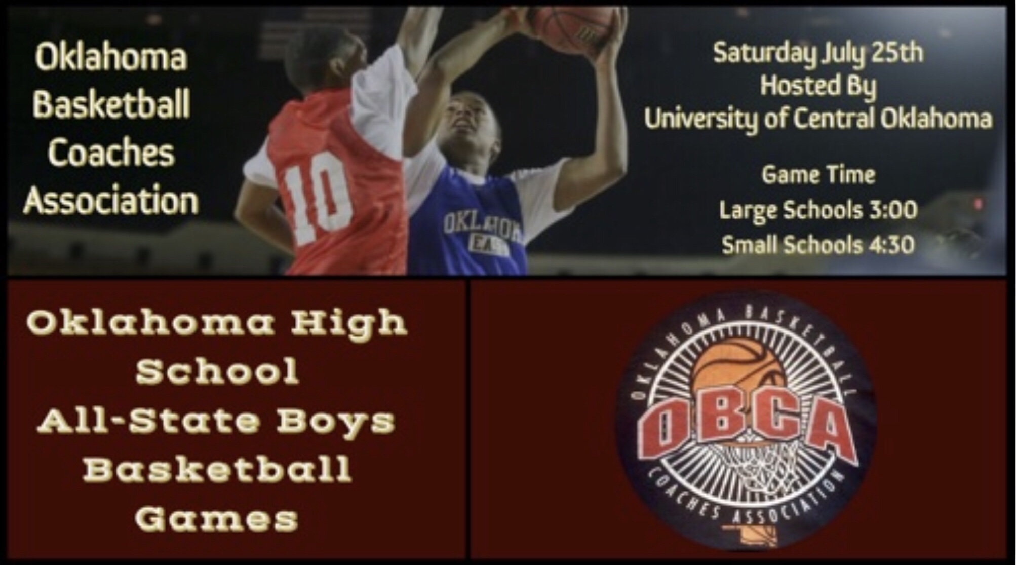 Oklahoma All State 2020 Basketball Games Agenda | OBCA